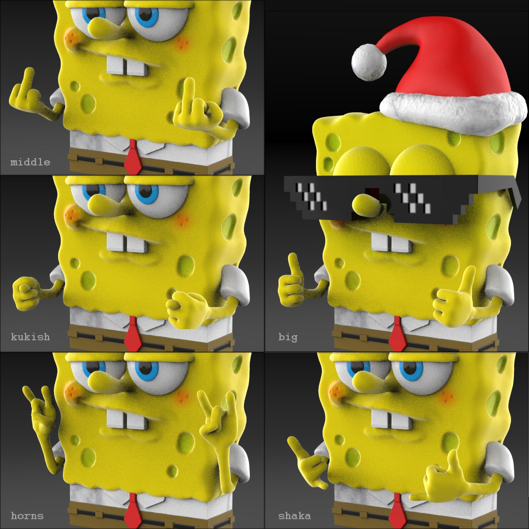 haughty spongebob by Luke Hodgson | Download free STL model ...
