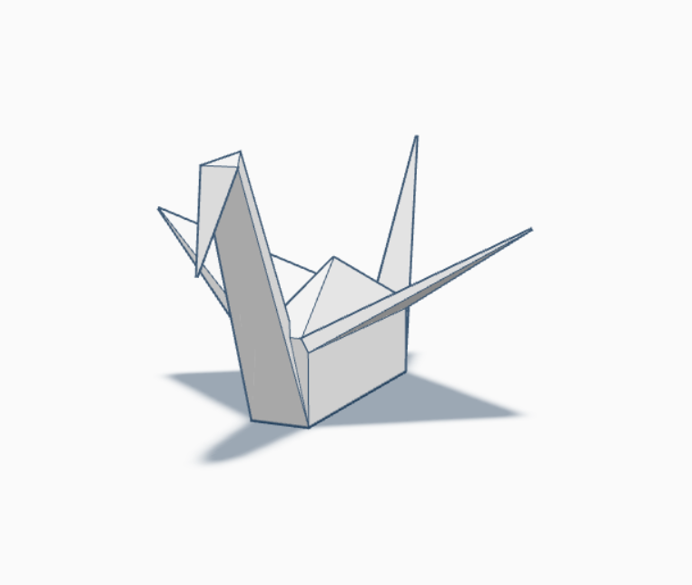 Origami Crane - Chopsticks Stand by EldarHan | Download free STL model ...