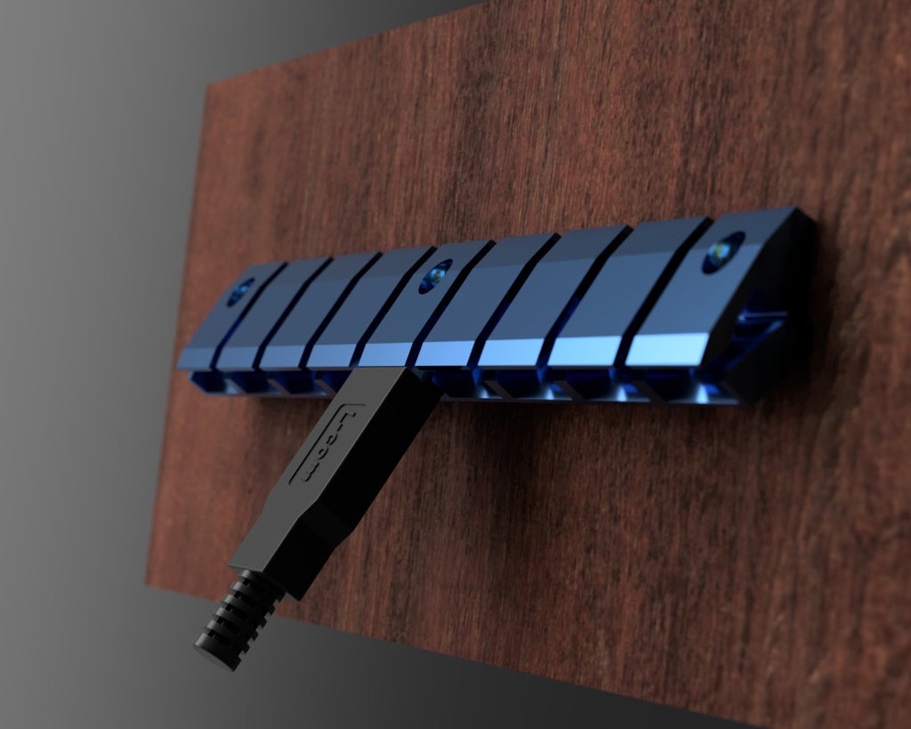 3Dprinted USB Cables Hanger by Kamil Kaleta | Download free STL model ...
