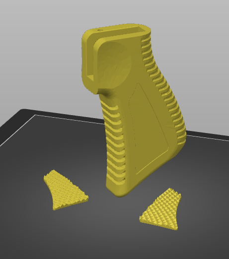MCX Style AR grip with inserts by Redbeard X18 | Download free STL ...
