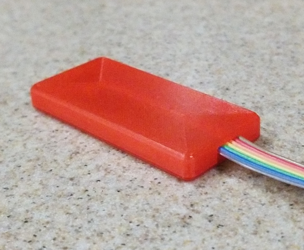 Raspberry Pi Pico snap-together case with slot for 6-wire ribbon cable ...