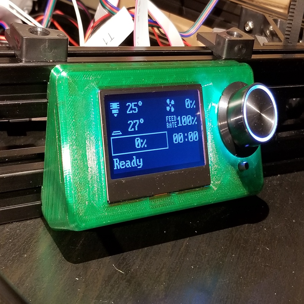 FYSETC 12864Mini V2.1 B mount w/snap-on faceplate for Kossel Delta by ...