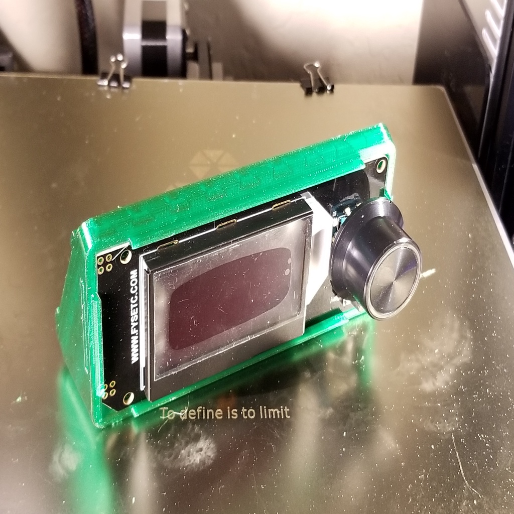 FYSETC 12864Mini V2.1 B mount w/snap-on faceplate for Kossel Delta by ...