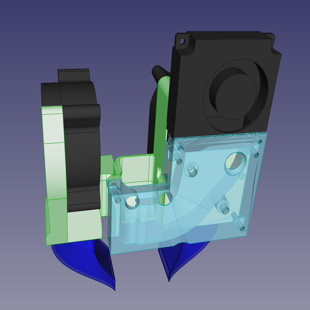 QMB Ender 3 hot-end and part cooler by glabifrons | Download free STL ...