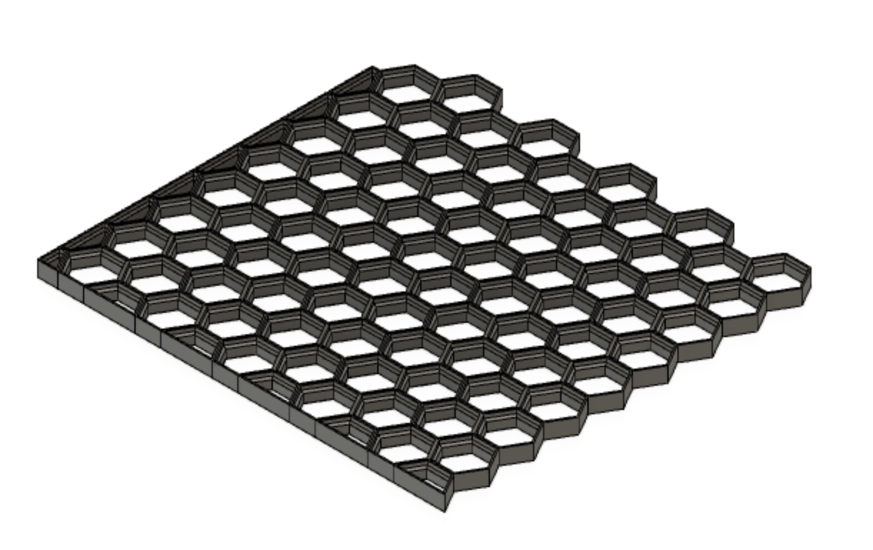 Honeycomb Storage Base Grid with Borders Scalable by michelluccote ...