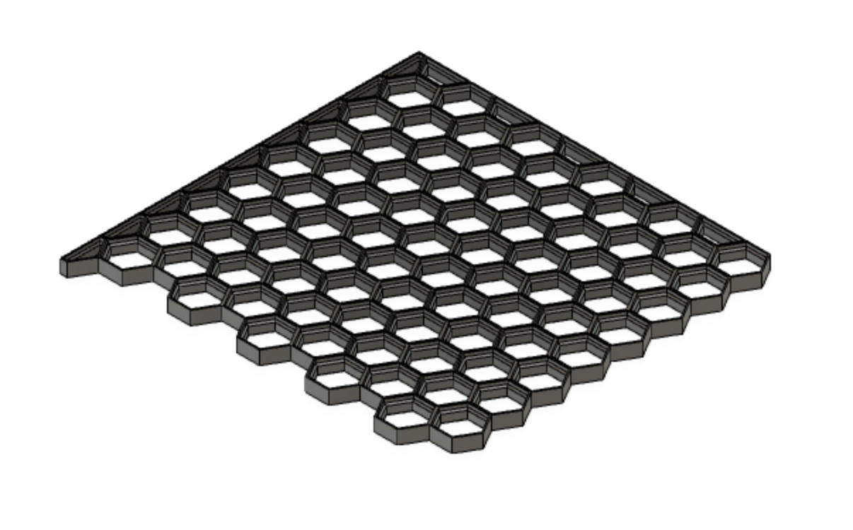 Honeycomb Storage Base Grid with Borders Scalable by michelluccote ...