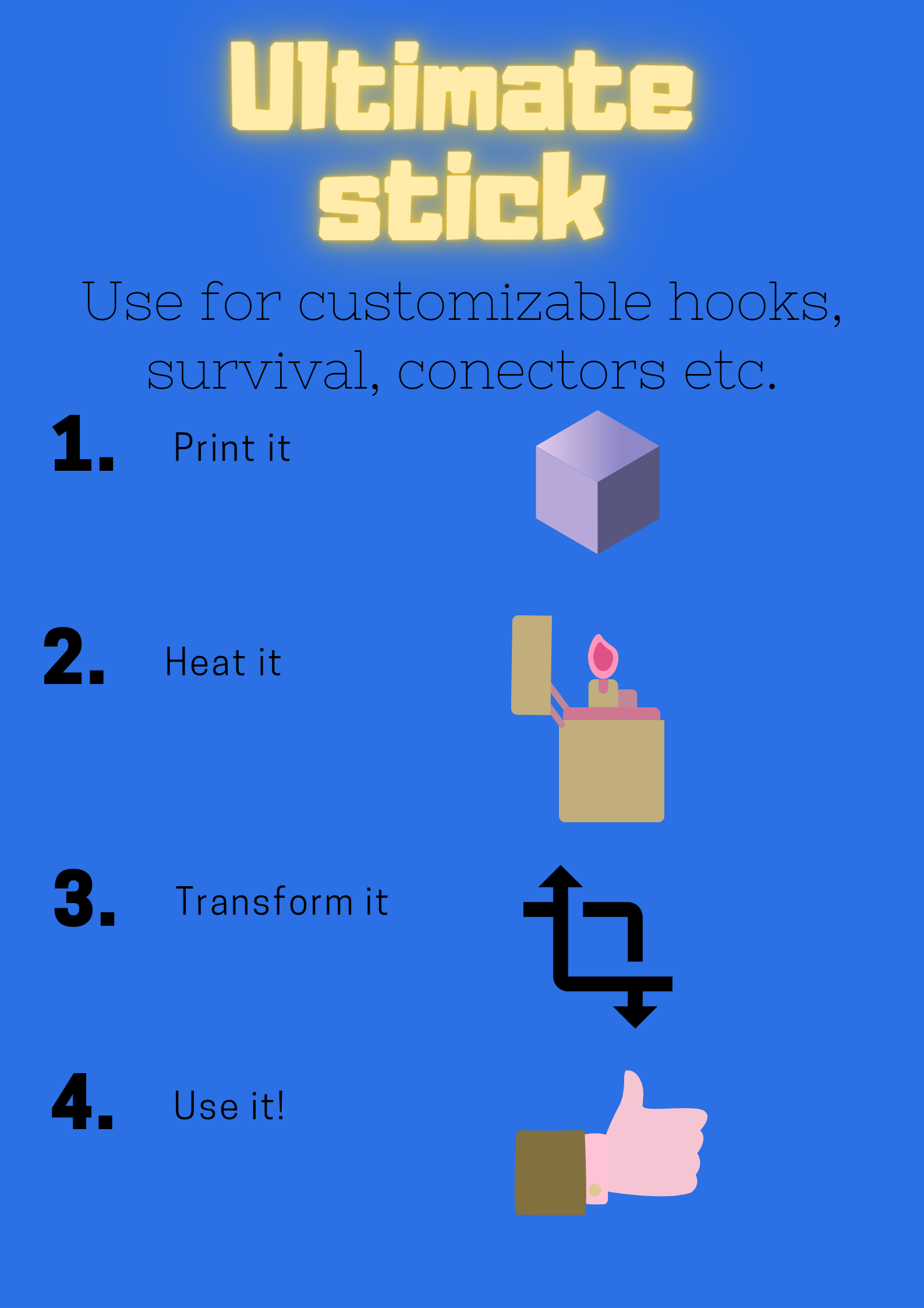 Ultimate stick - Travel hook by Motolsky | Download free STL model ...