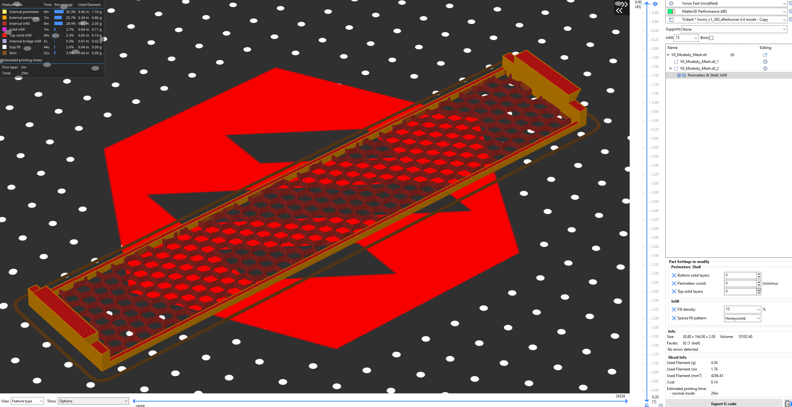 Voron V0 - Modesty Mesh by Maple Leaf Makers | Download free STL model | Printables.com