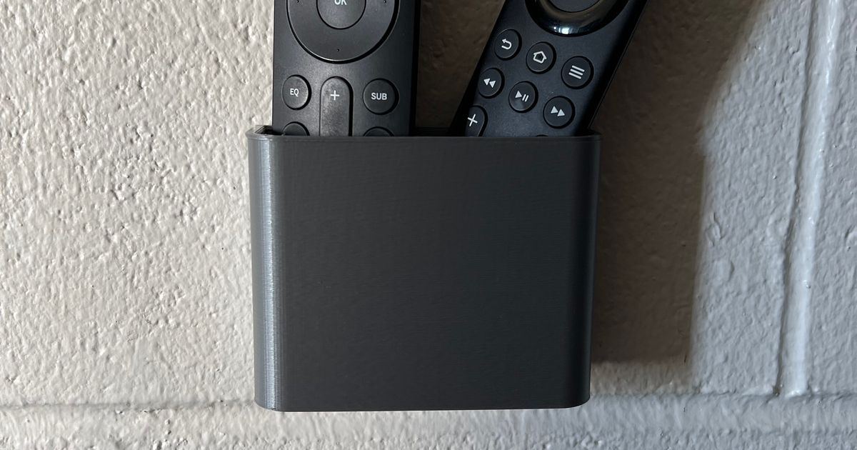 Wall Mounted Remote Bin by nmckayjr | Download free STL model ...