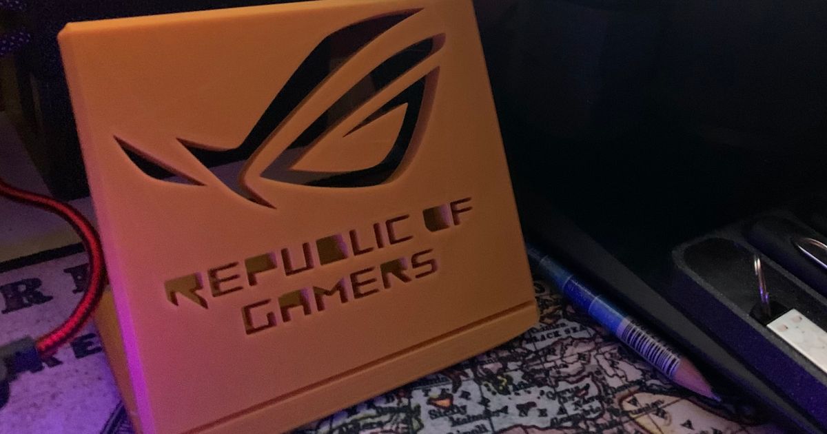 Rog logo stand by elt | Download free STL model | Printables.com