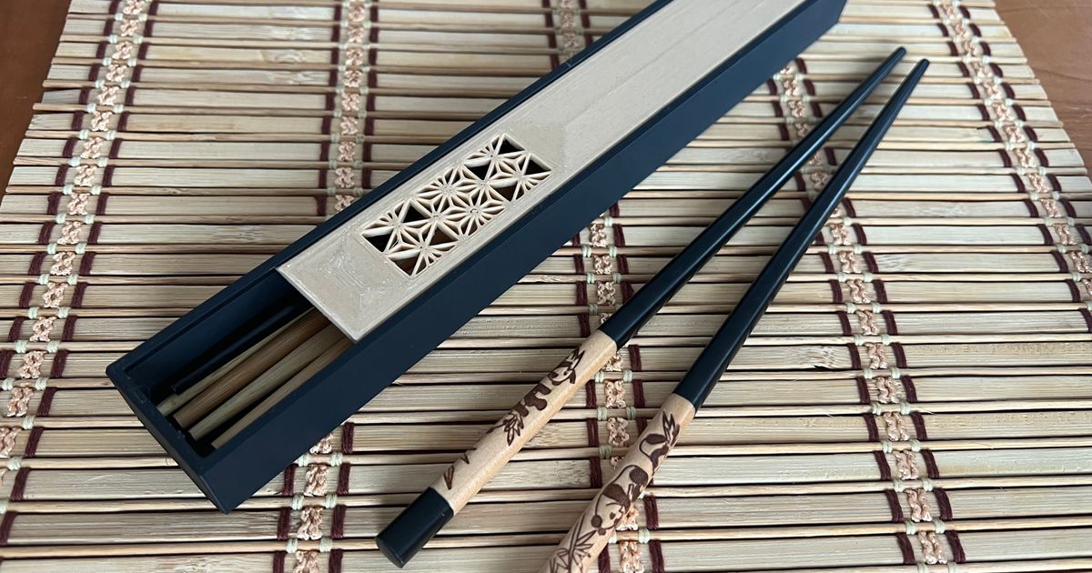 Kumiko Chopstick Storage Box by Dr Swaster | Download free STL model ...