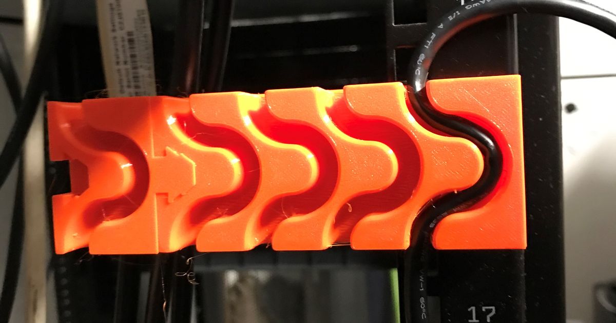 Audio Data and Power Cable Organizer by Renba | Download free STL model ...