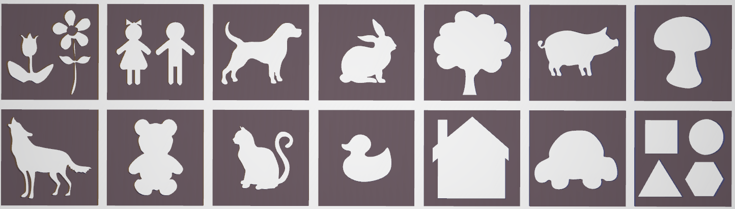Silhouettes of various shapes, animals, trees .... by DžonSnou ...