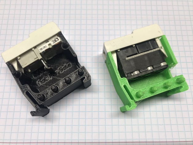 Legrand DLP series RJ45 Din Rail Adapter by Renba | Download free STL ...