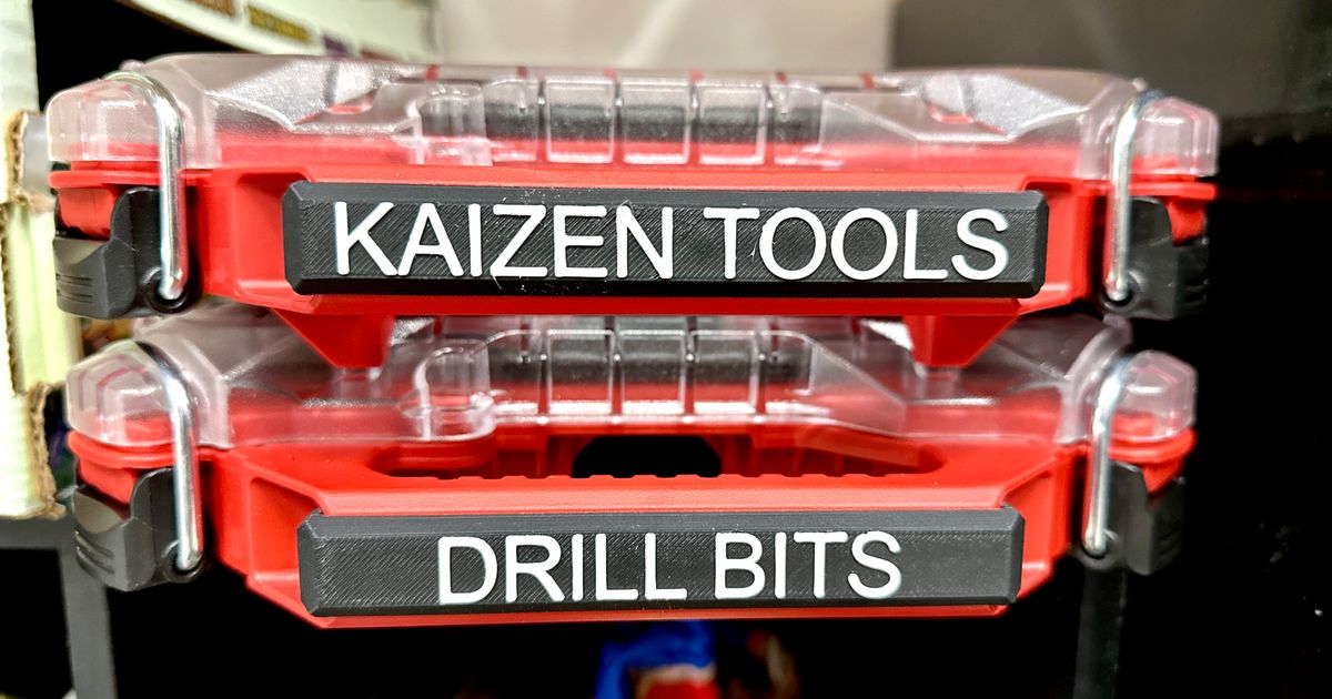 Low-Profile Milwaukee Packout Handle Labels by maxelman | Download free ...