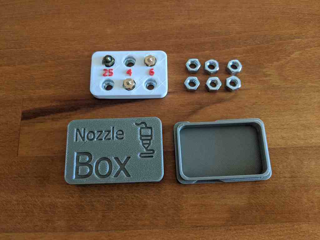 Nozzle Box for E3D Nozzles by Squirtle | Download free STL model ...