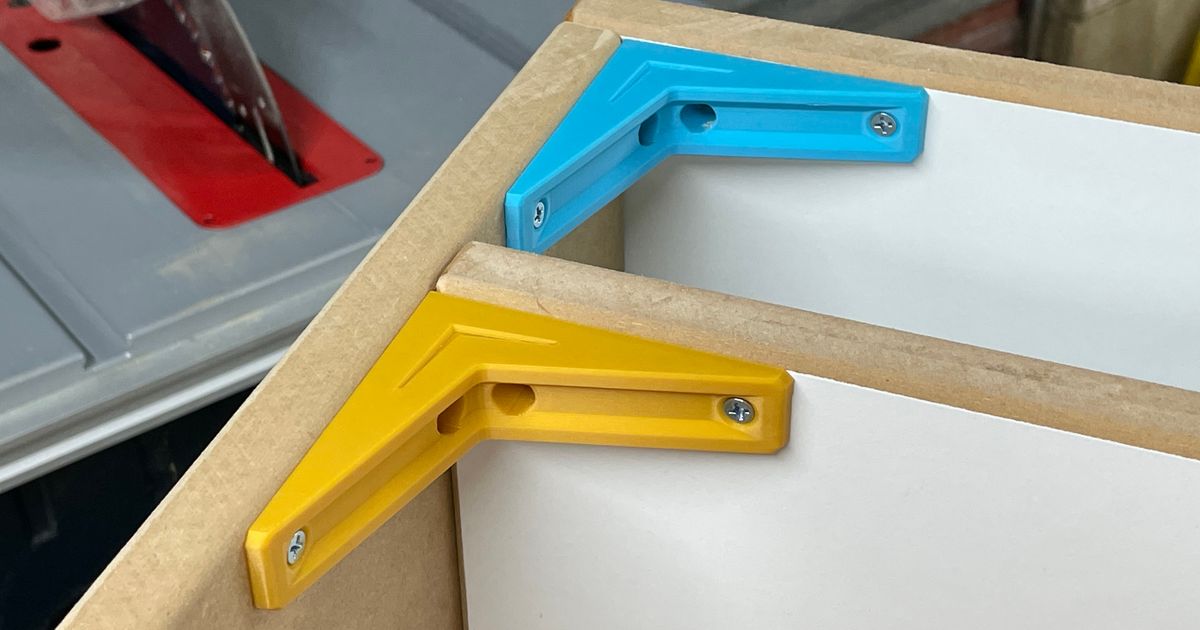 Corner Brace - Designed for 3D Printing by KYZ Design | Download free ...