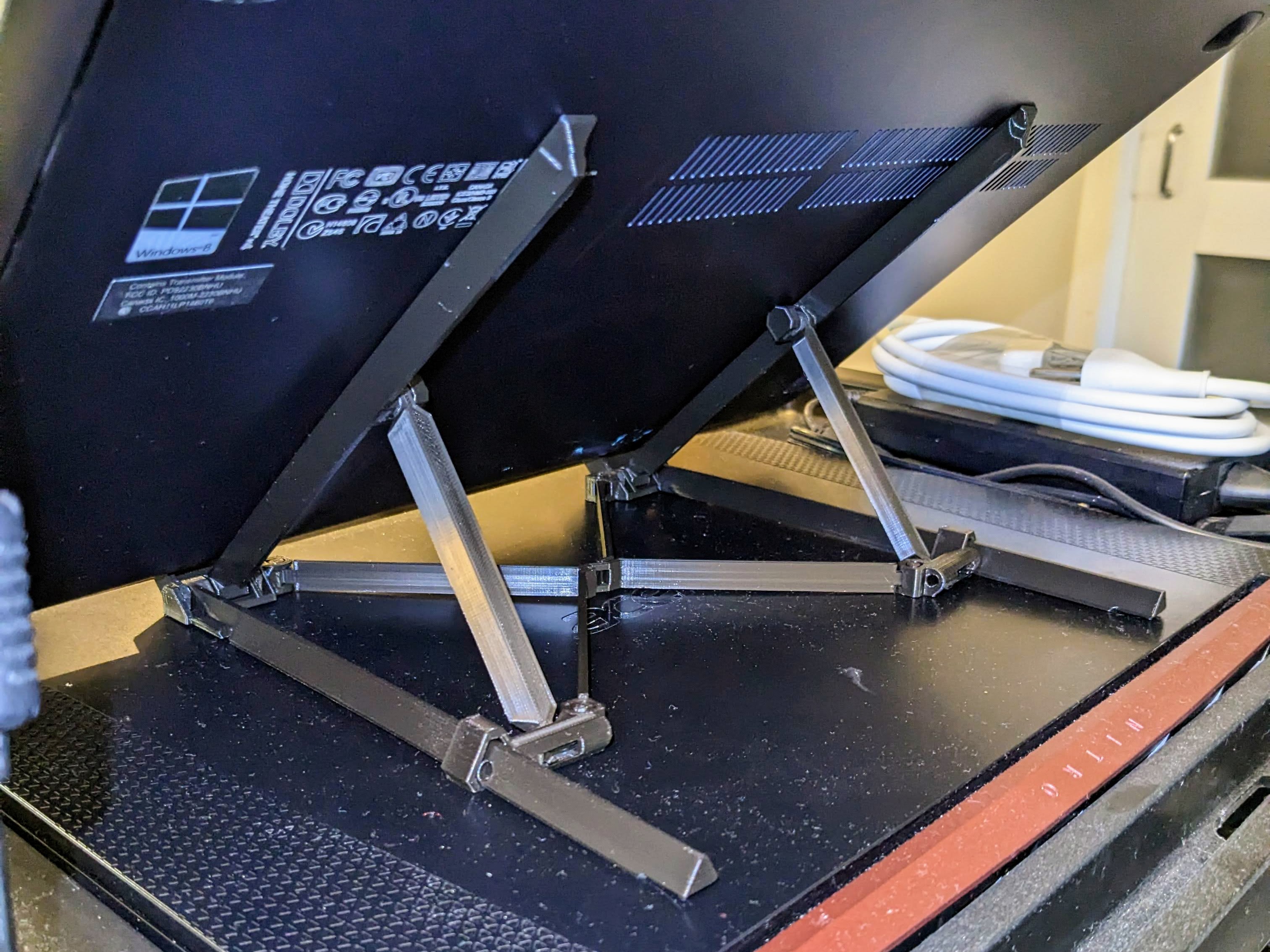 Print-In-Place Folding Laptop Stand by zuberio | Download free STL ...