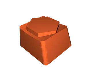 Hexagon MX-Style Keycap by TheYellowDuck | Download free STL model ...