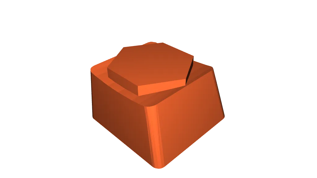 Hexagon MX-Style Keycap by TheYellowDuck | Download free STL model ...