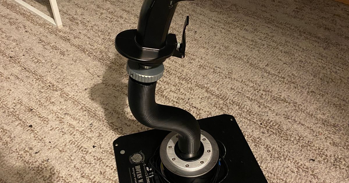 Hotas Warthog joystick Extention S Bracket by KuzuCevirme | Download ...