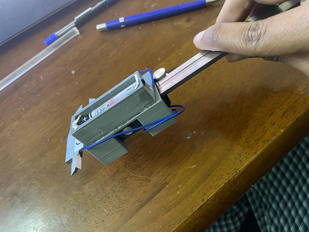 Digital caliper coin cell to AA battery by Metal_mouth | Download free ...