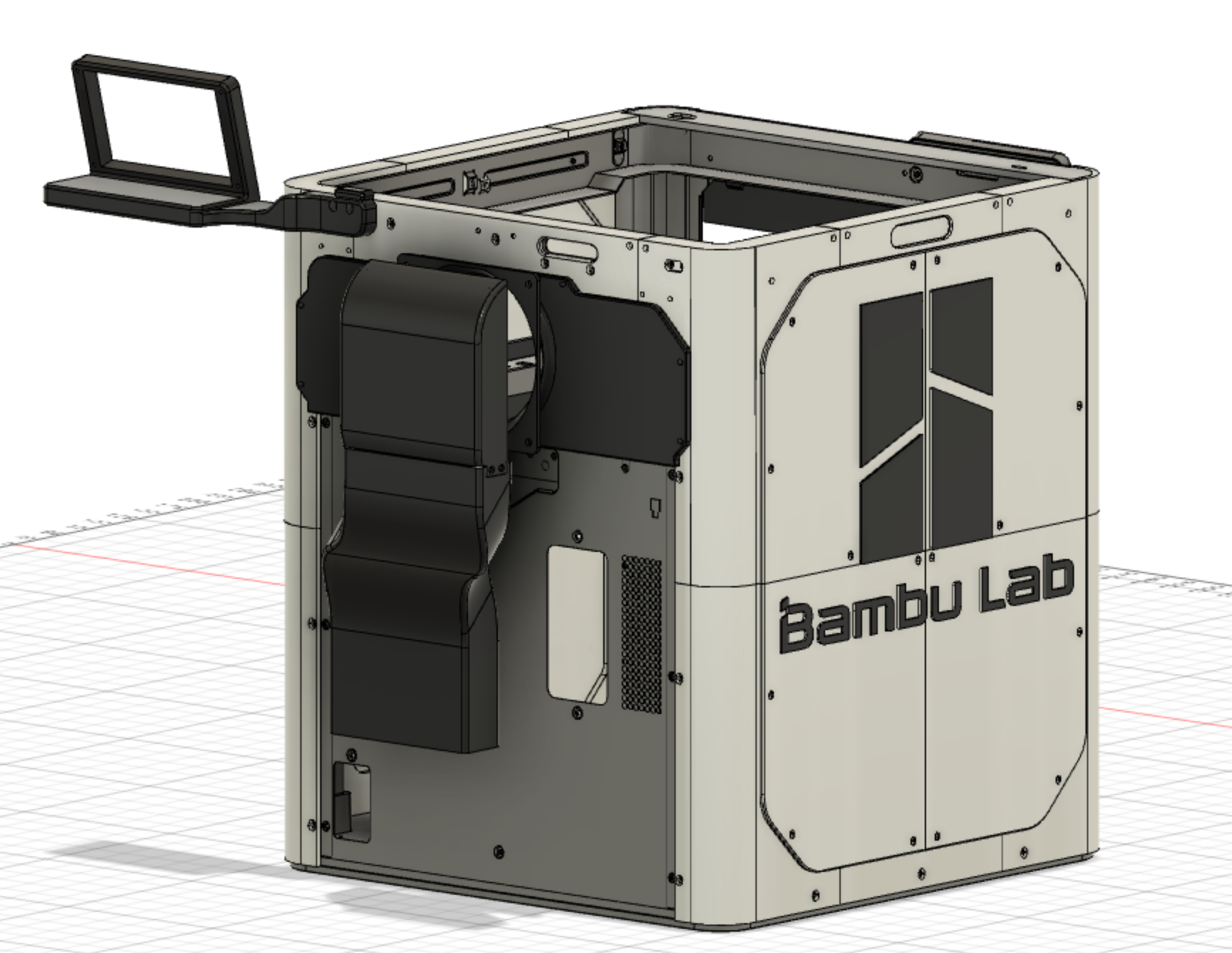 P1P ARC Remix Enclosure 100% printable with Chamber Fan by scottofazphx ...
