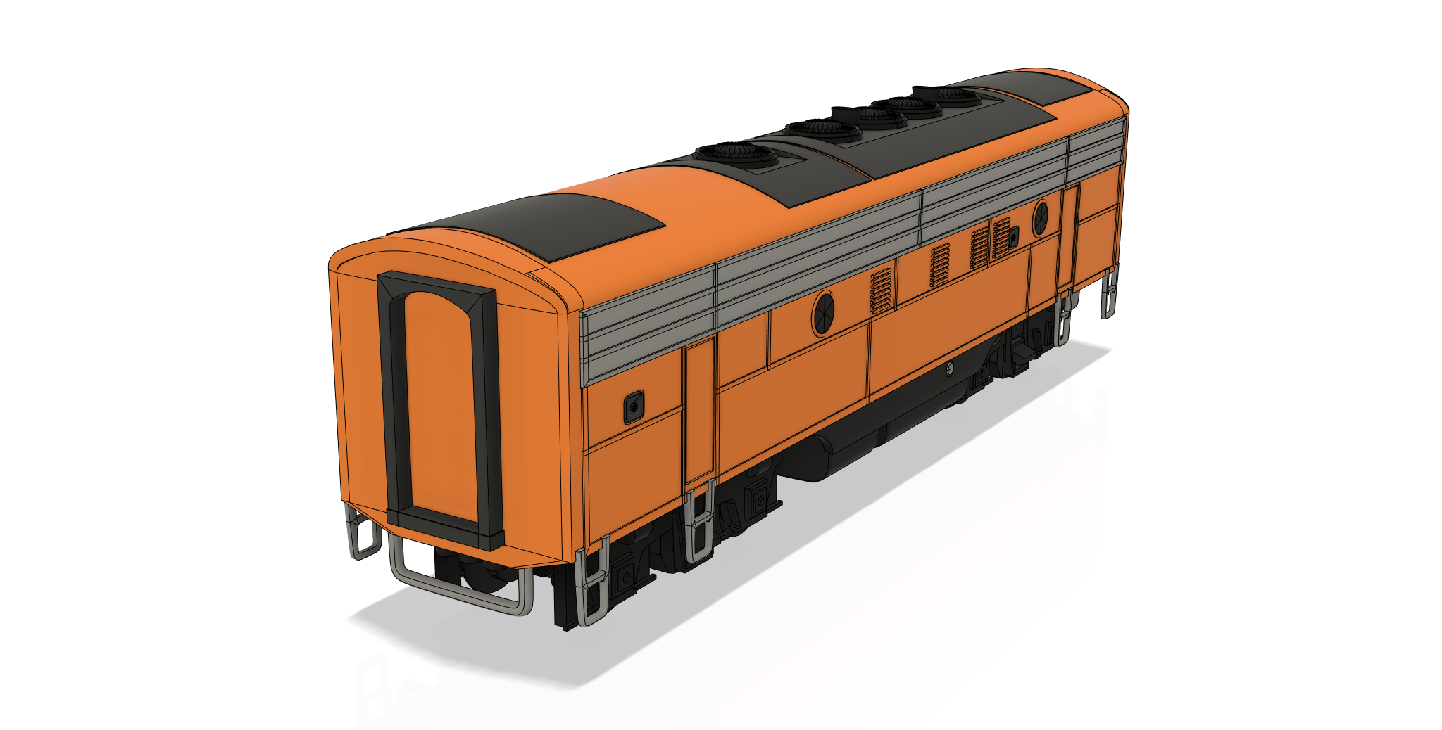 F7 Locomotive B-unit - Dragon Railway by RamBros | Download free STL ...