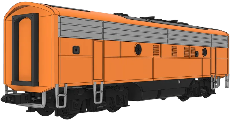 F7 Locomotive B-unit - Dragon Railway by RamBros | Download free STL ...