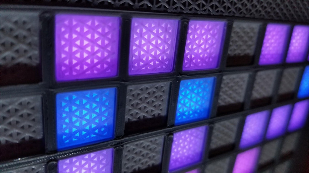 Grid Clock v2 REMIX - Fully Enclosed Version with Adrunio Nano or ...