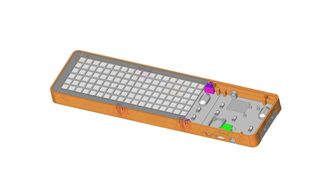 Grid Clock V2 Remix Fully Enclosed Version With Adrunio Nano Or Nodemcu Options By 