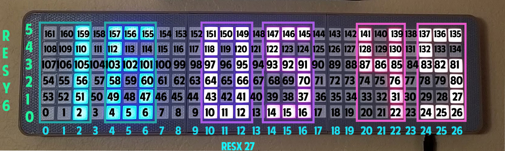 Grid Clock V2 Remix Fully Enclosed Version With Adrunio Nano Or Nodemcu Options By 