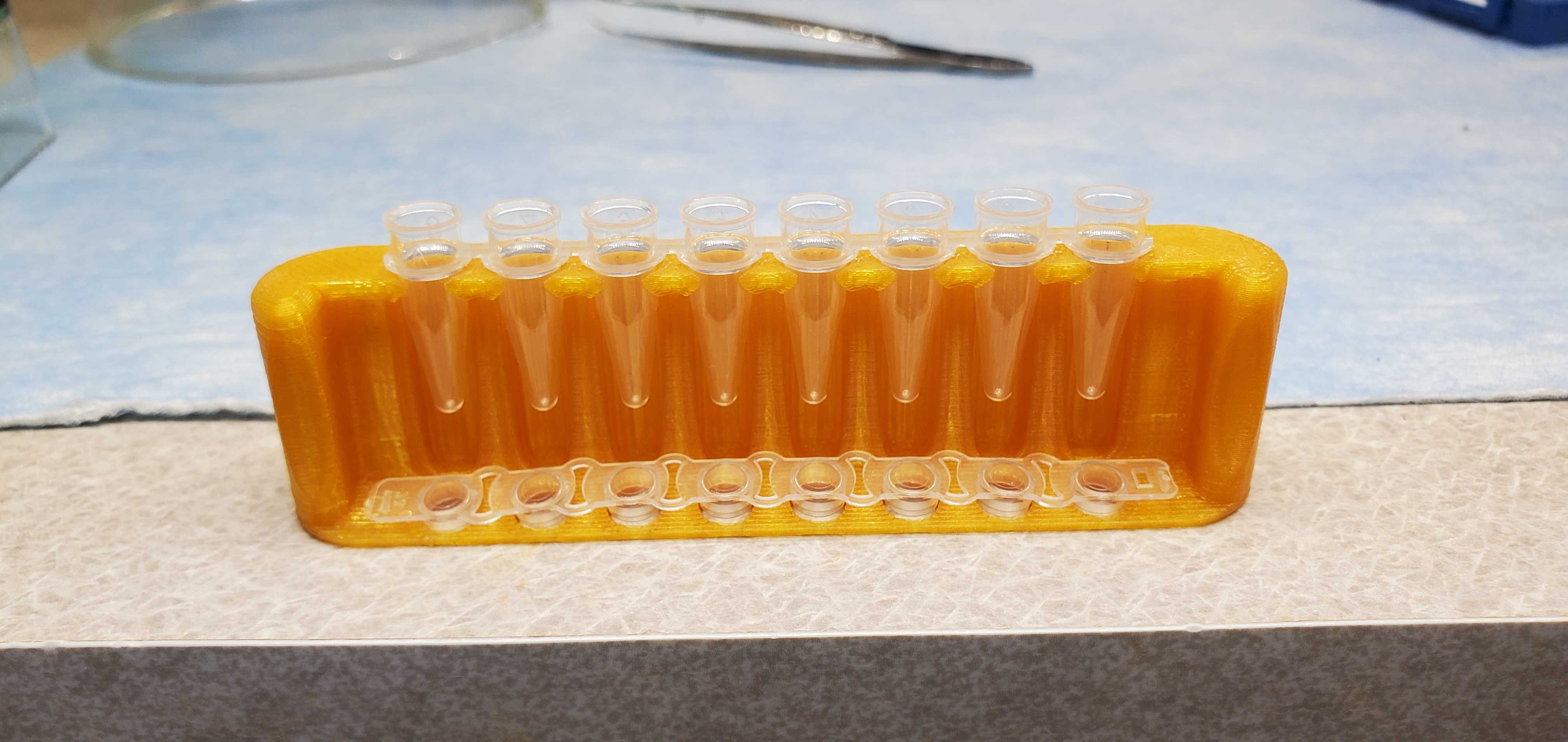 PCR Tube Strip Holder by Meximaker | Download free STL model ...