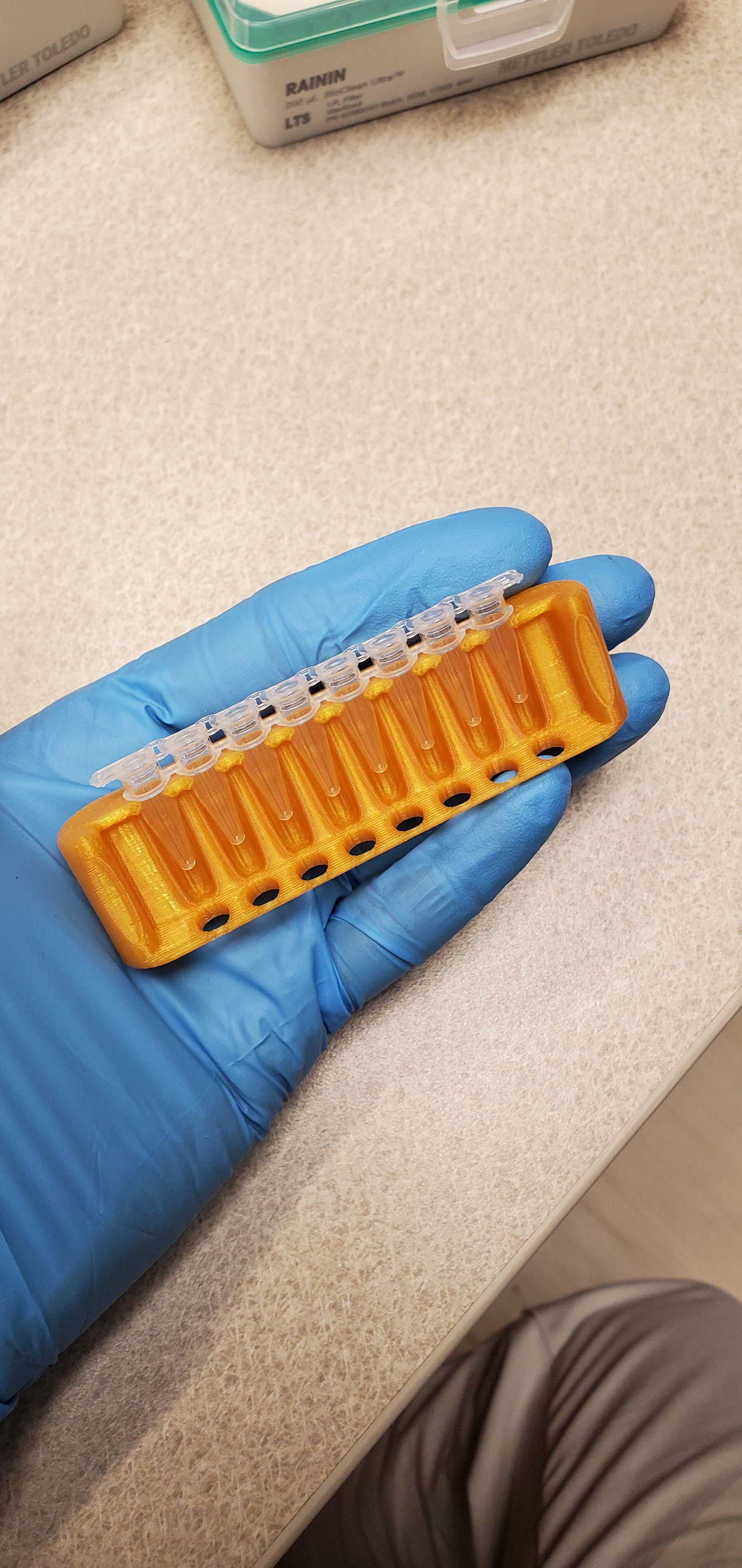 PCR Tube Strip Holder by Meximaker | Download free STL model ...