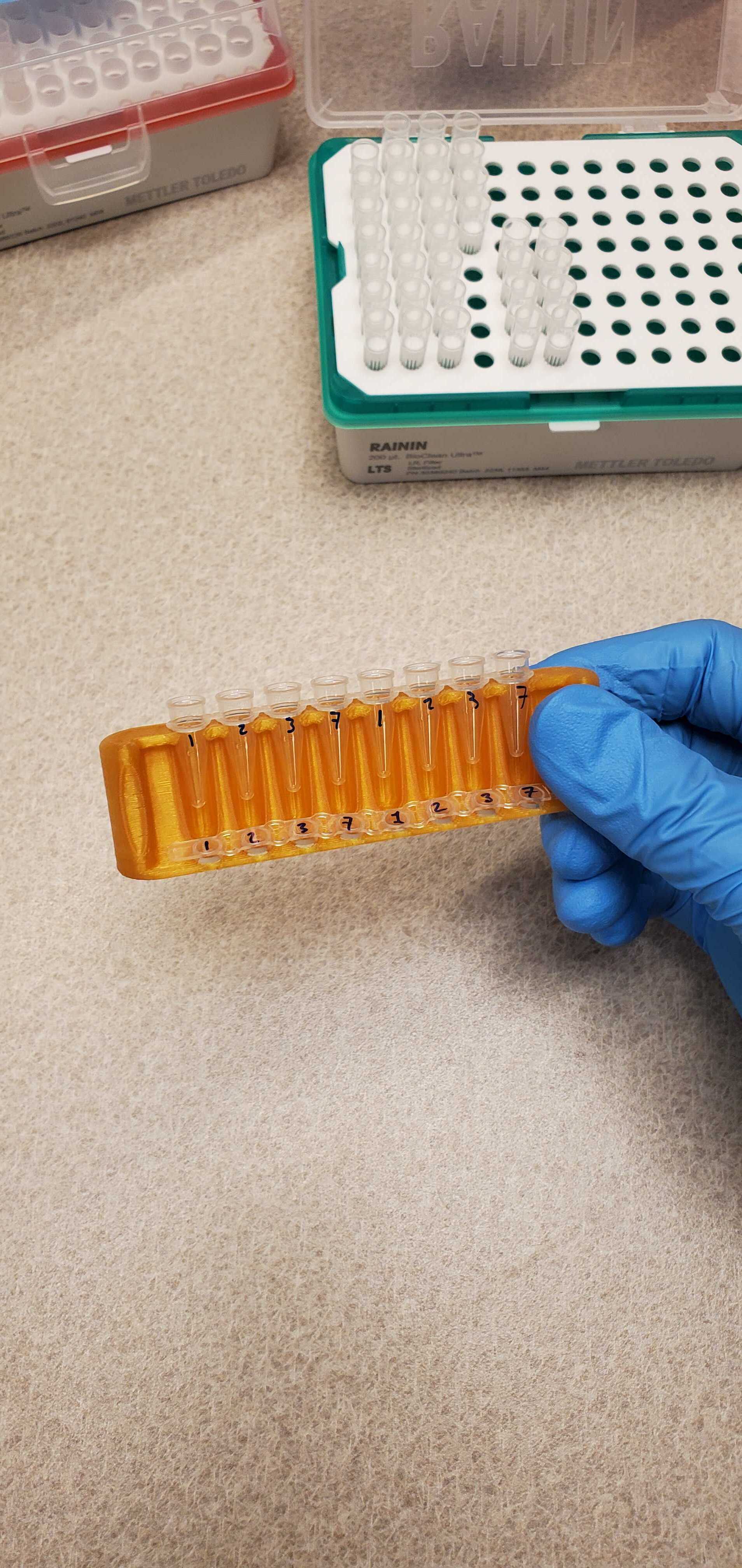 PCR Tube Strip Holder by Meximaker | Download free STL model ...