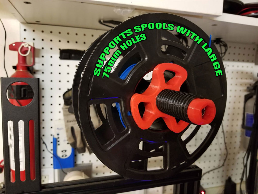 Universal Filament Spool Holder REMIX for Ender3 and CR10 (no cutting ...
