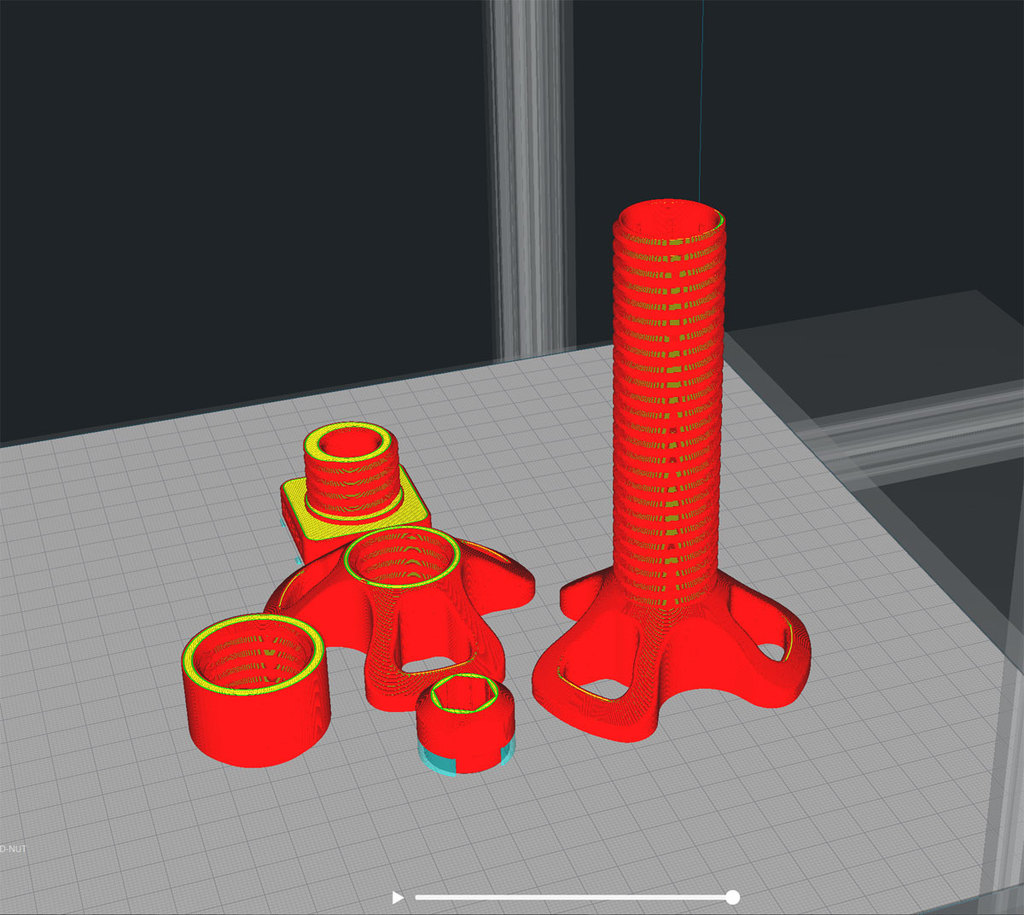 Universal Filament Spool Holder REMIX for Ender3 and CR10 (no cutting ...