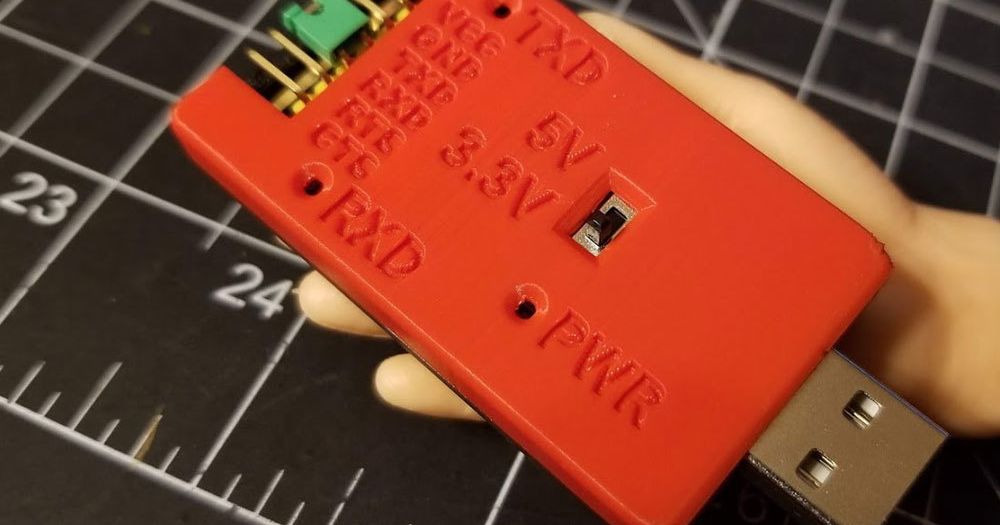 USB to FTDI Adapter Case - with pin labels by MyStoopidStuff | Download ...
