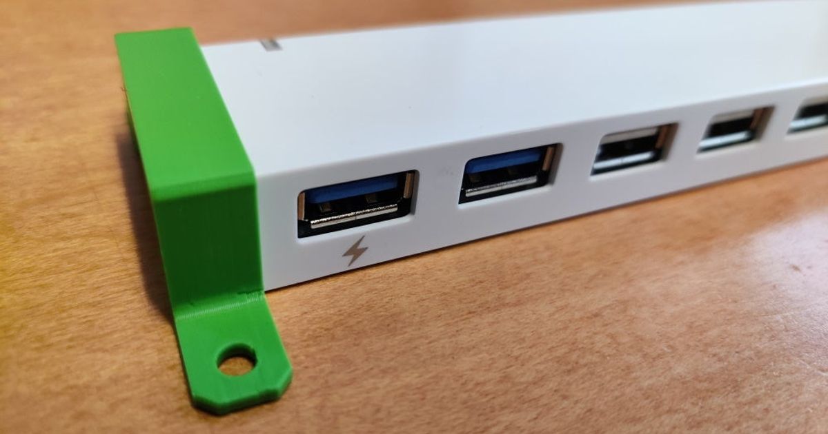 AmazonBasics Slim High-Speed 10 Port USB 3.0 Hub Wall Mounts by RT3D ...