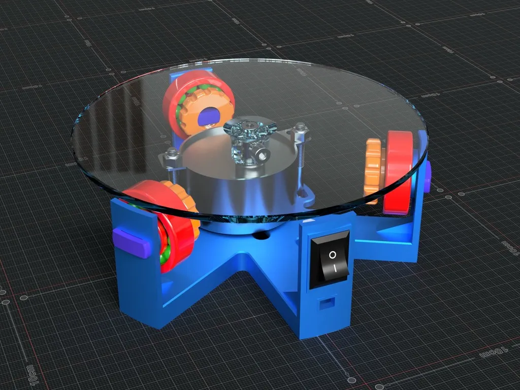 360 rotating display stand plate by dantech | Download free STL model ...