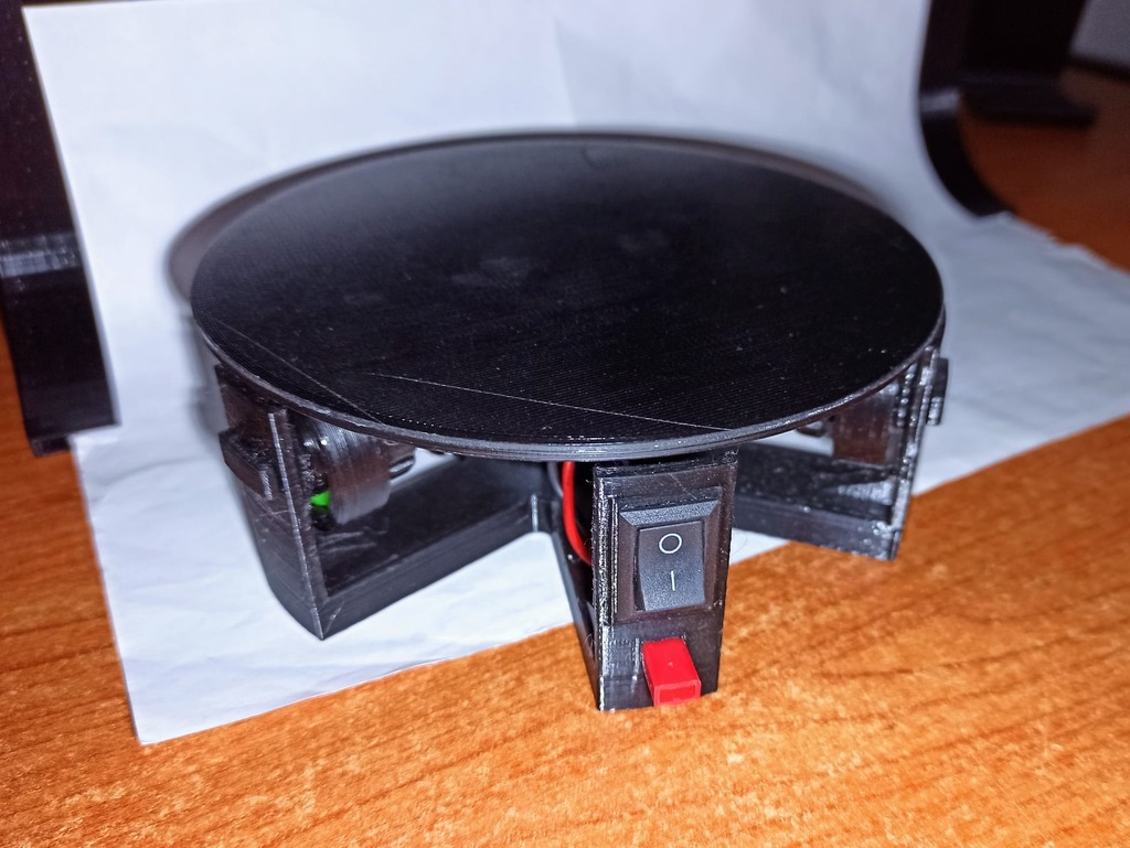 360 rotating display stand plate by dantech | Download free STL model ...