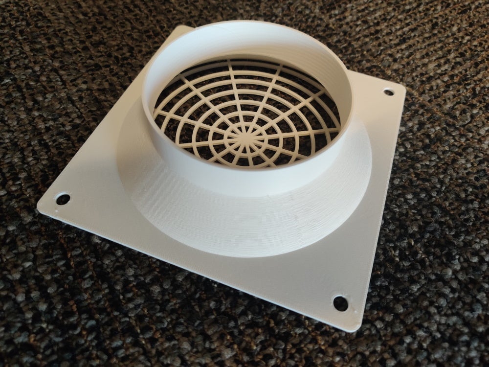 AC Infinity Fan to 4in Dryer Duct by RT3D | Download free STL model ...