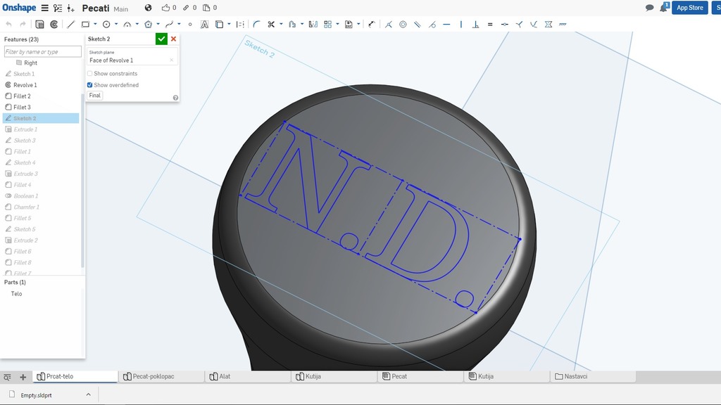 Customizable Rubber Stamp by Lakisan | Download free STL model ...