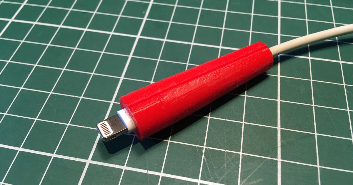 Lightning cable protector by Xavier Marquet | Download free STL model ...