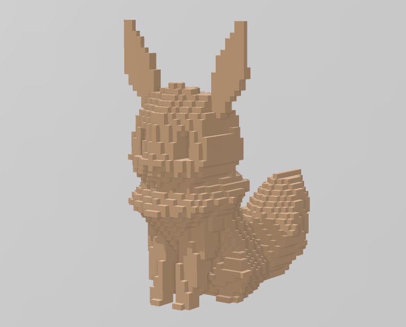 Blocky Eevee by Utku | Download free STL model | Printables.com