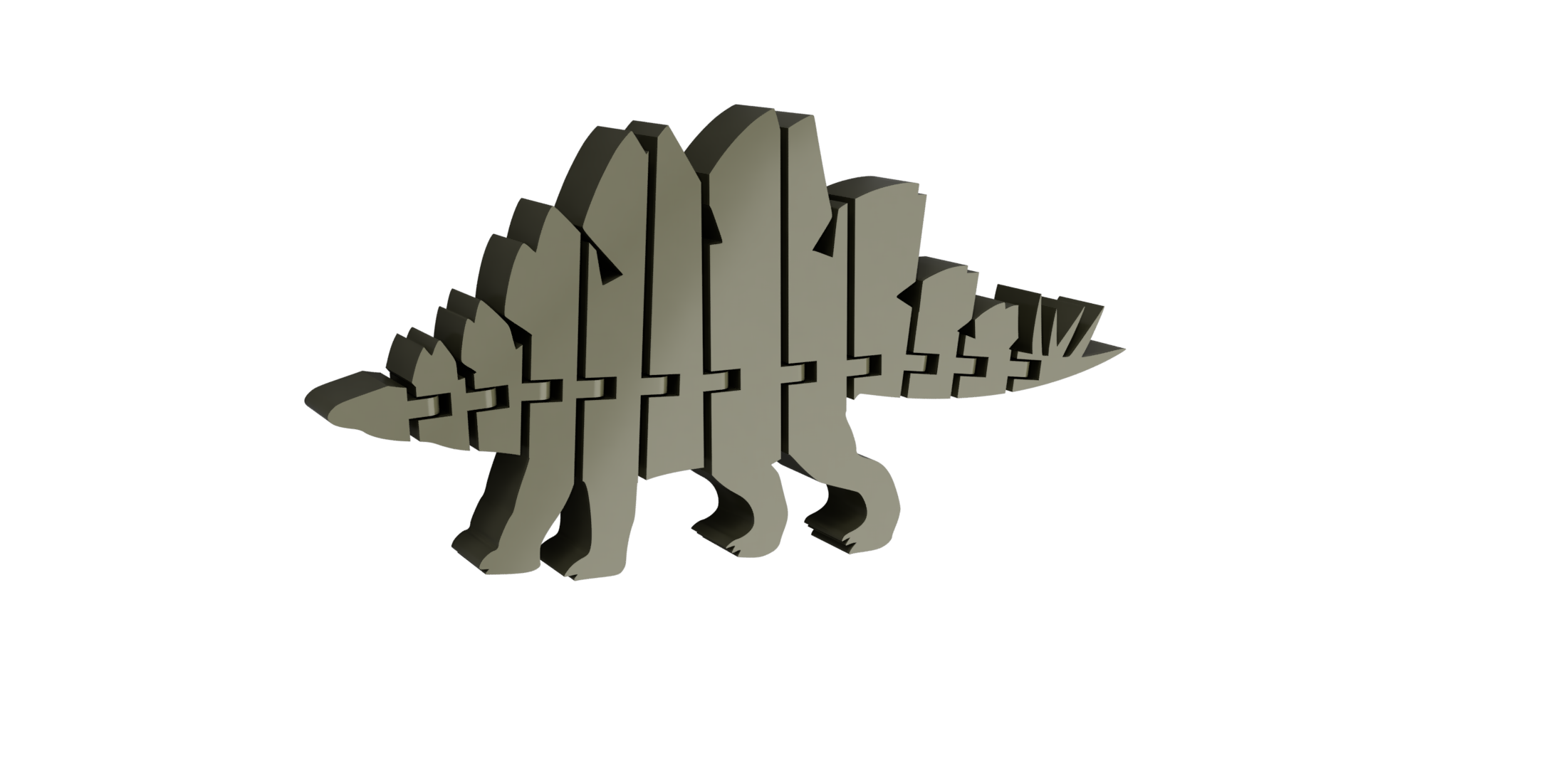 Flexi Stégosaurus by Lucky | Download free STL model | Printables.com