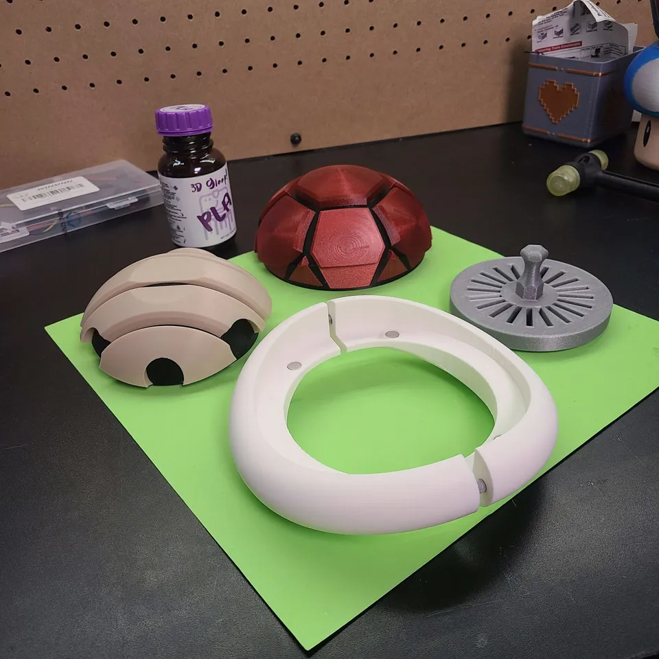 Turtle shell container by PLA-N-PA | Download free STL model ...