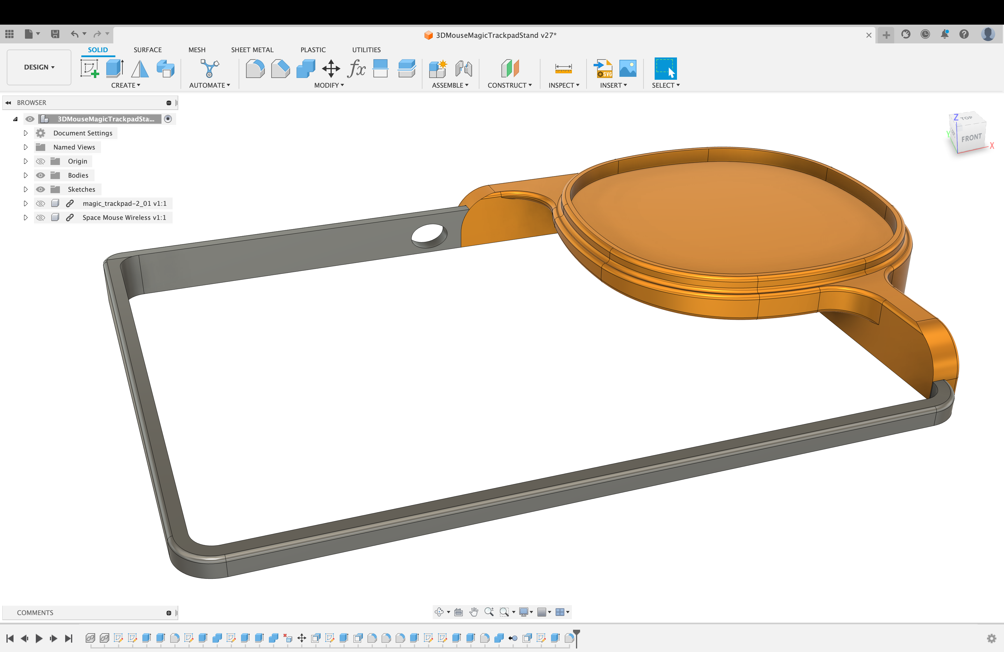3D Mouse Magic Trackpad Combination Stand by Hipcat | Download free STL ...
