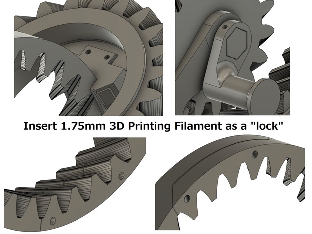 Helical Gear Kinetic Object da Bohouš | Scarica il modello STL gratuito ...
