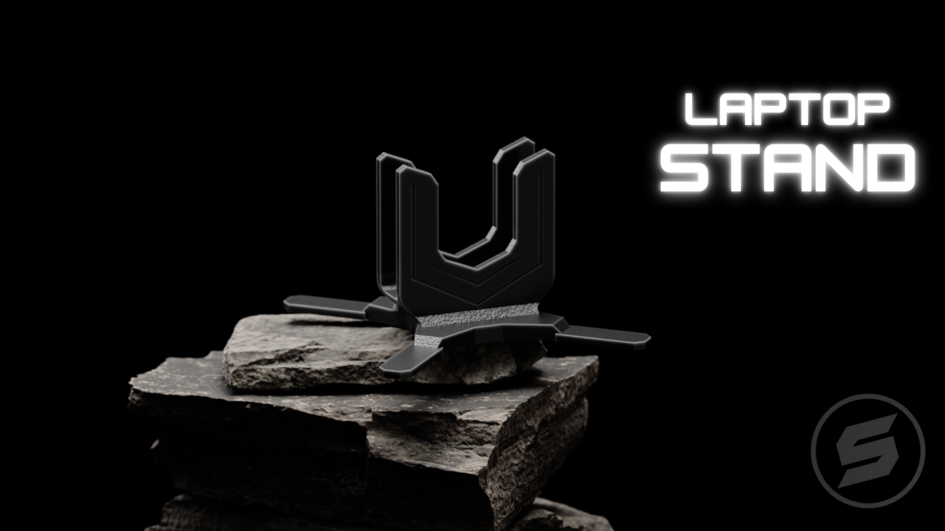 Vertical Laptop Stand by Shepp 3D | Download free STL model ...